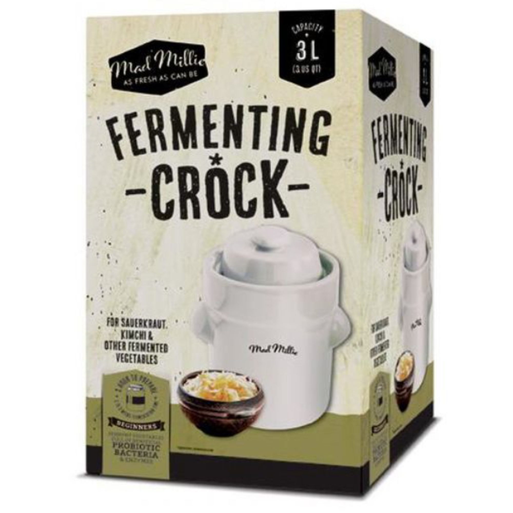Mad Millie Fermenting Ceramic Crock | Craft Brew & BBQ