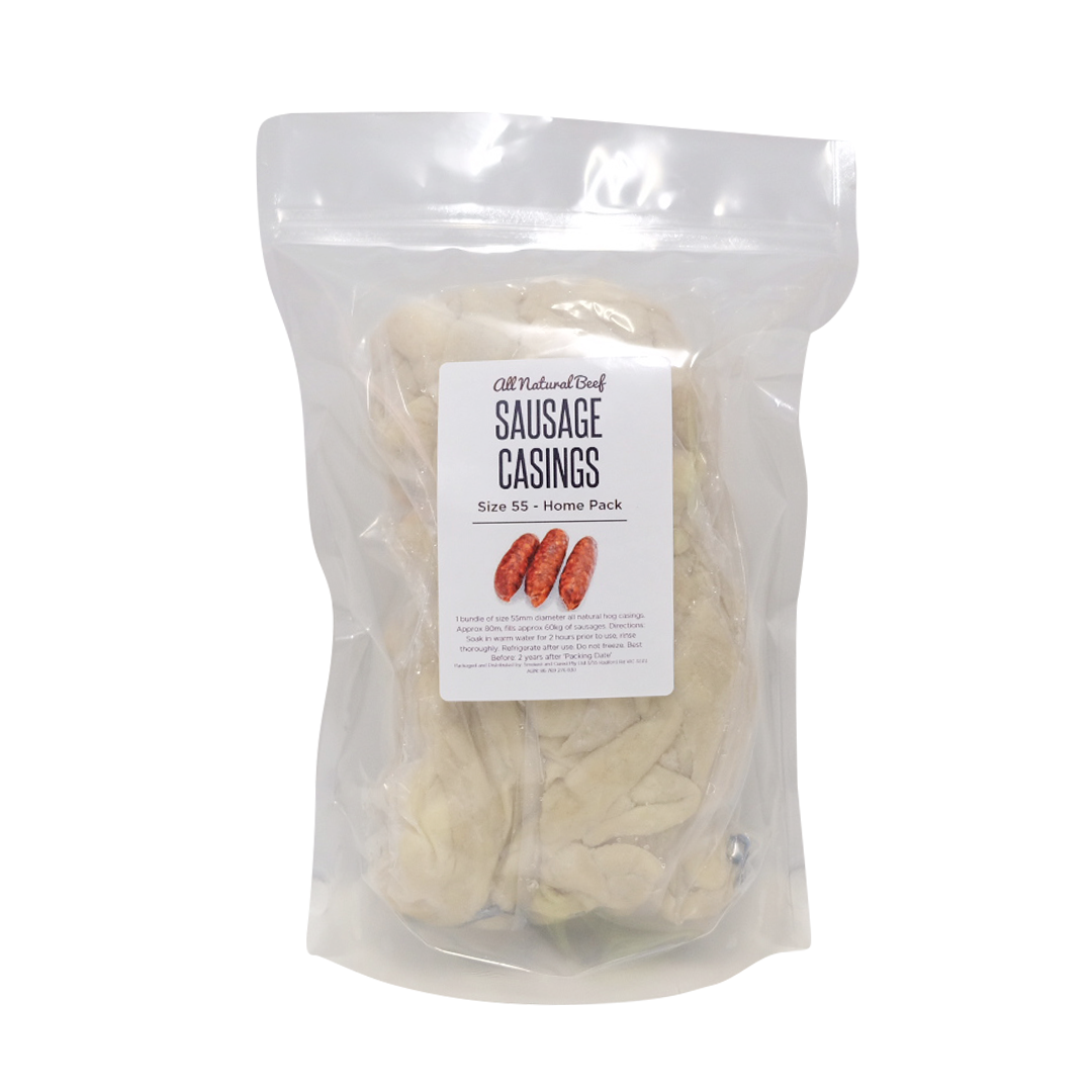 Misty Gully All Natural Hog Sausage Casings Size 55 80m | Craft Brew & BBQ