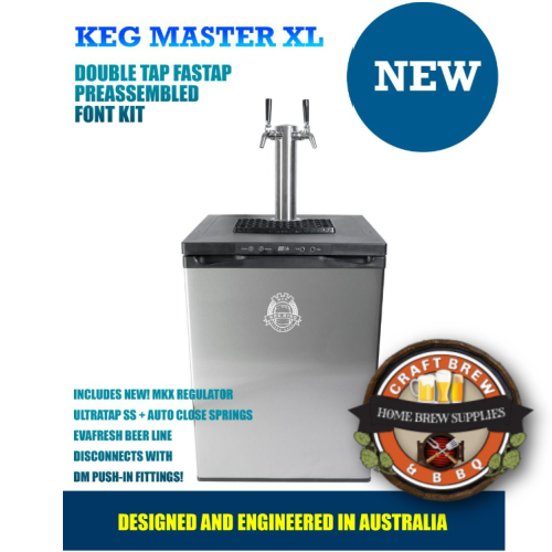 Keg Master Series XL Premium Kegerator Two Tap Unit | Craft Brew & BBQ