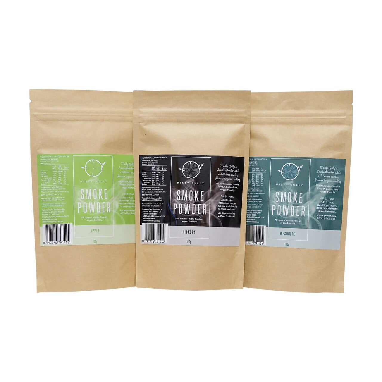 Misty Gully Hickory Smoke Powder 100g | Craft Brew & BBQ